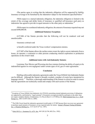 Texas anti indemnity | PDF