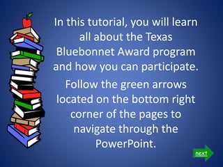 Texas Bluebonnet Award 2017 2018 | PPT