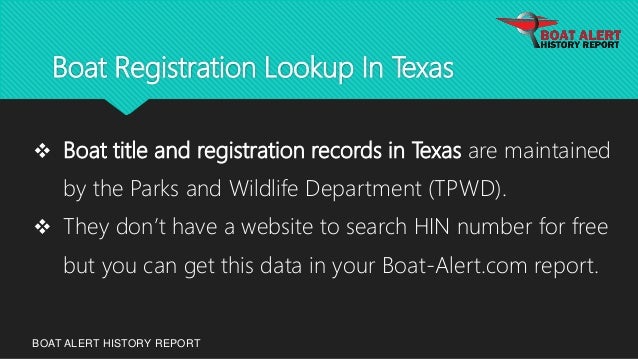 Texas boat registration | PPT