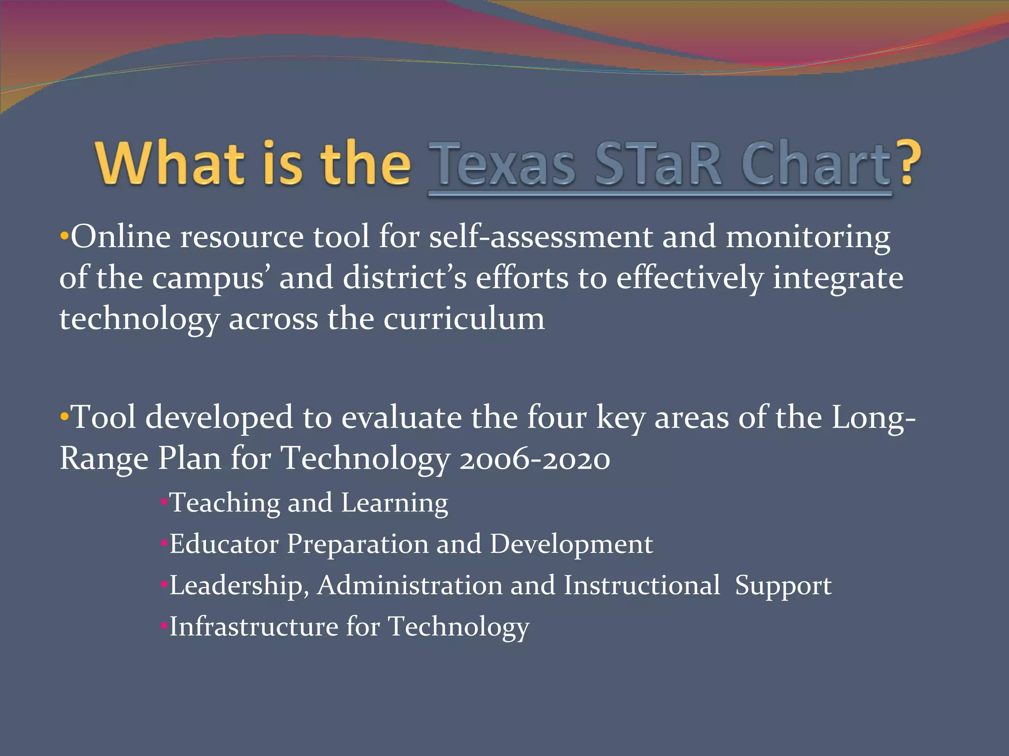 Texas campus STaR chart | PPT
