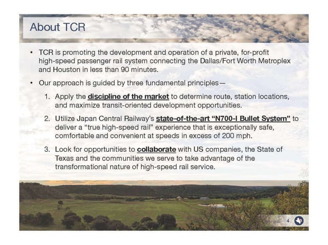 Texas Central High-Speed Railway Project Update | PPTX