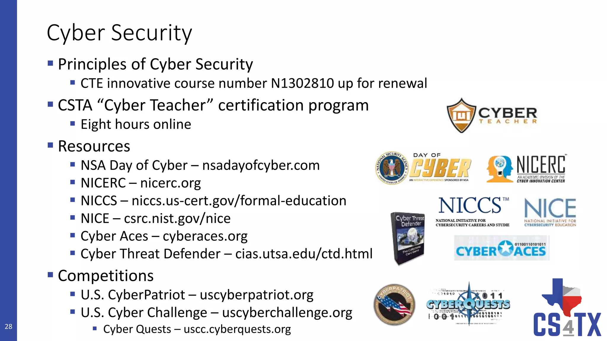 Building a Computer Science Pathway in Your High School - Feb 2017 | PPTX