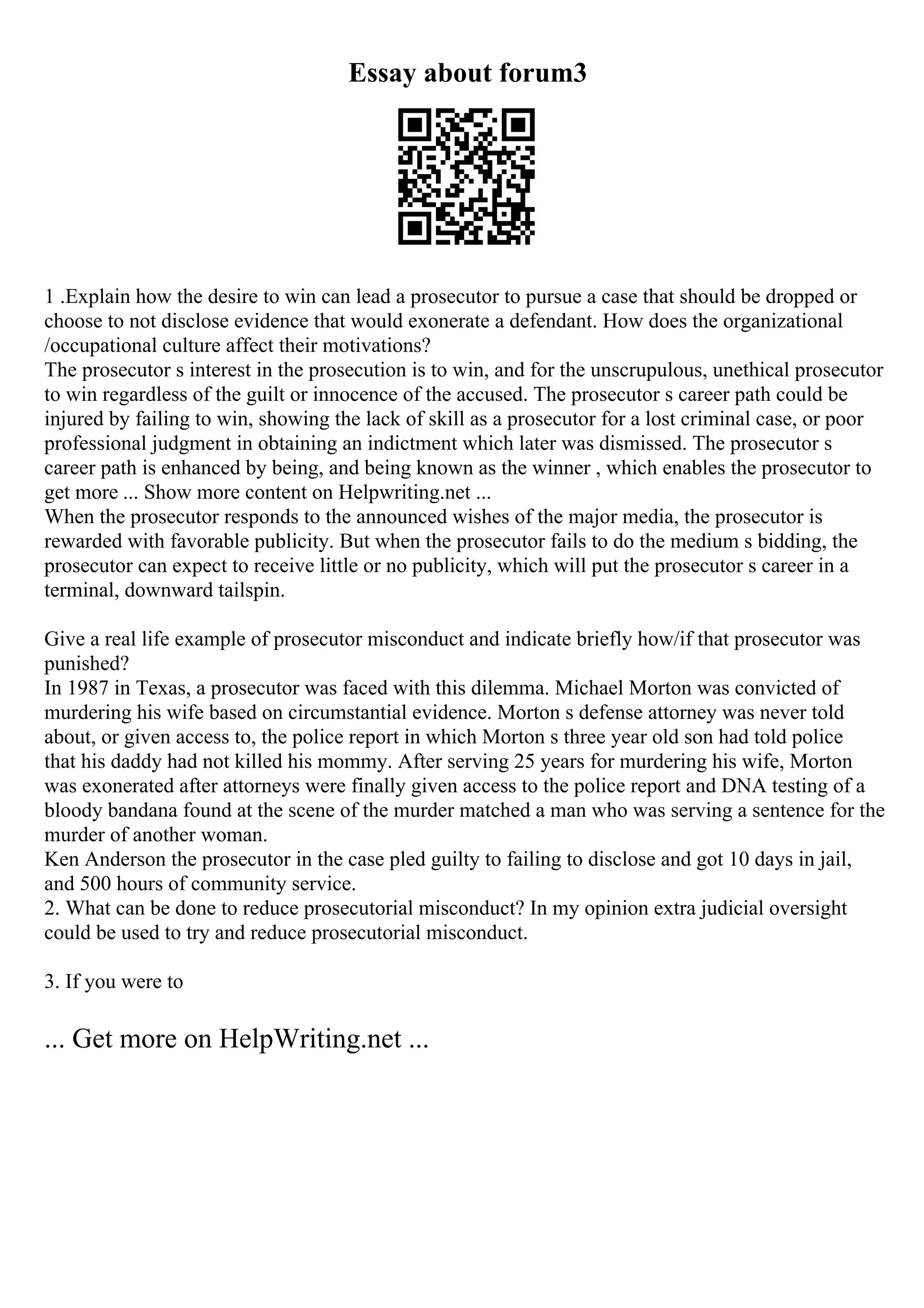 Texas Essay Template | PDF