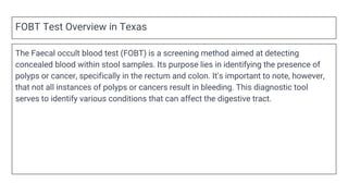 Texas FOBT Test | PPT