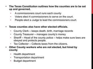 Texas government presentation | PPTX