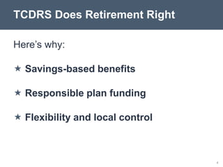 Texas County & Districts Retirement Systems | PPTX