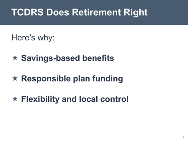 Texas County & Districts Retirement Systems | PPTX