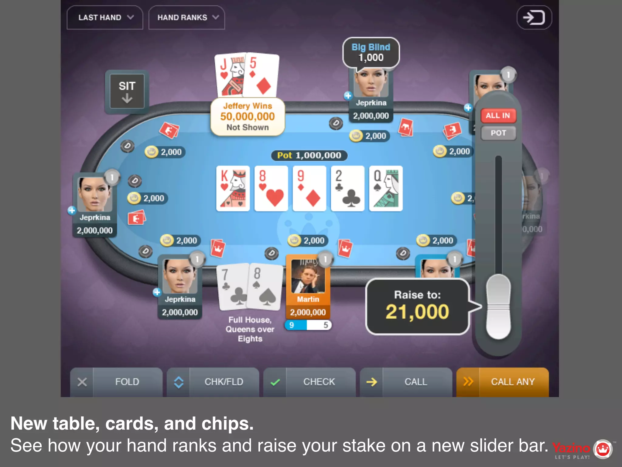 Yazino Texas Hold'em new look | PDF