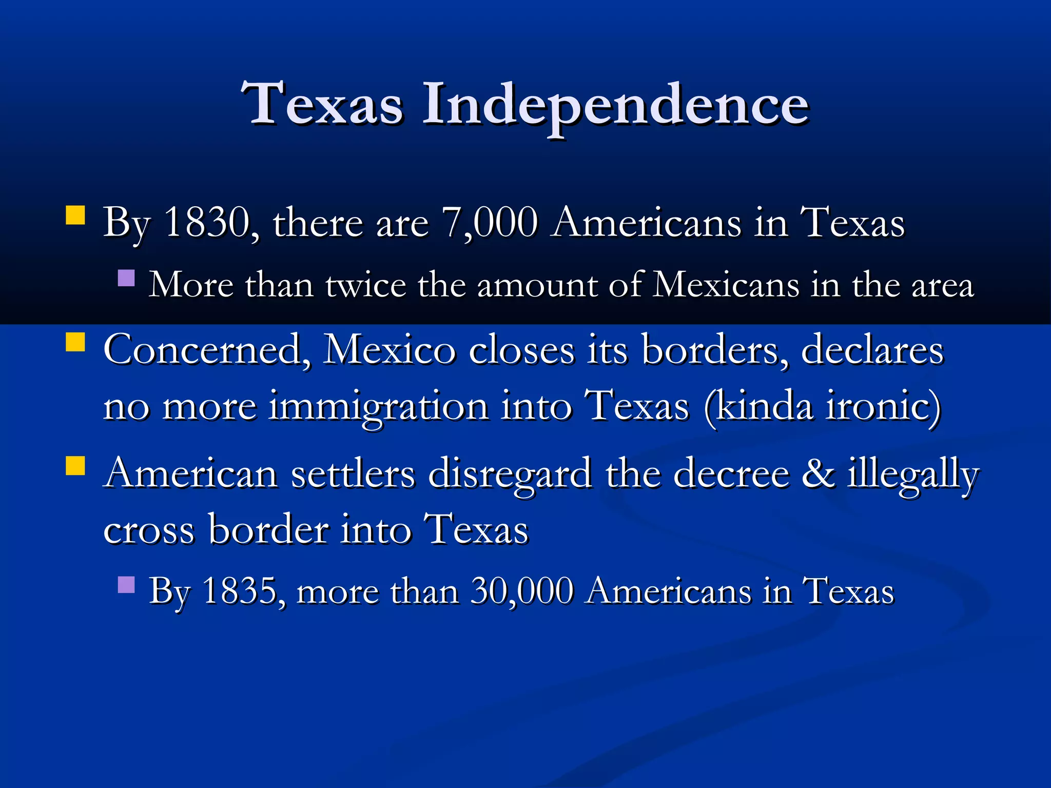 Texas independence | PPT