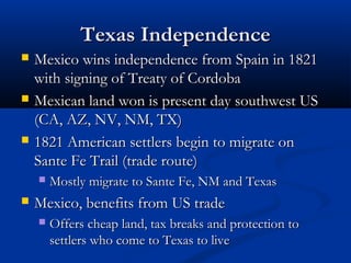 Texas independence | PPT