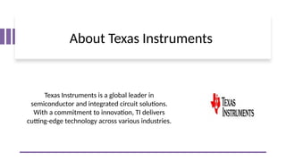 Trusted Texas Instruments Suppliers for Your Business Needs | PPTX