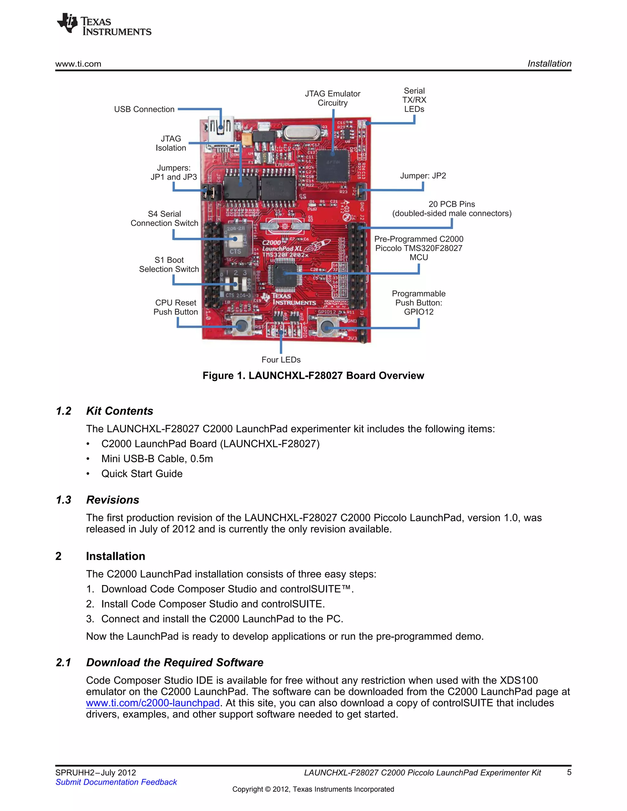 Texas instruments launchxl-f28027-datasheet | PDF | Operating Systems ...