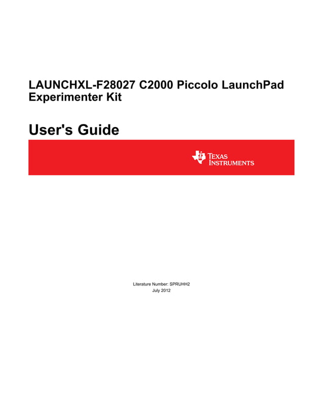 Texas instruments launchxl-f28027-datasheet | PDF | Operating Systems | Computer Software and ...