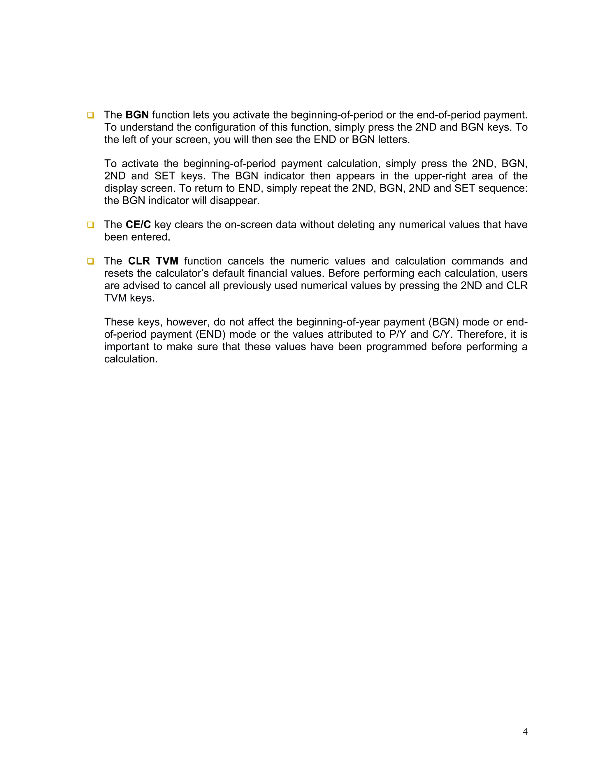 Texas Instrument Financial Calculator Guide | PDF