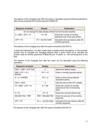 Texas Instrument Financial Calculator Guide | PDF