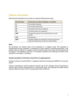 Texas Instrument Financial Calculator Guide | PDF