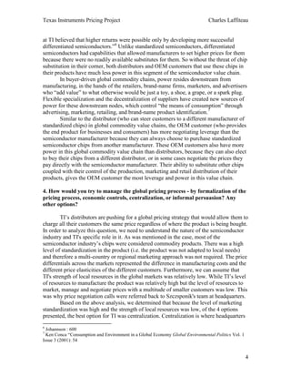 Texas instruments mba pricing project | PDF