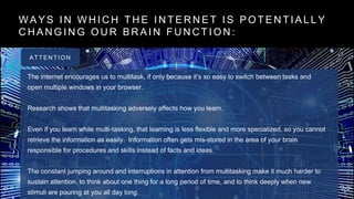 How the Internet Is Changing Your Brain | PPTX