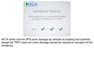 Texas and ISO Dwelling Fire Comparison presentation with notes | PDF