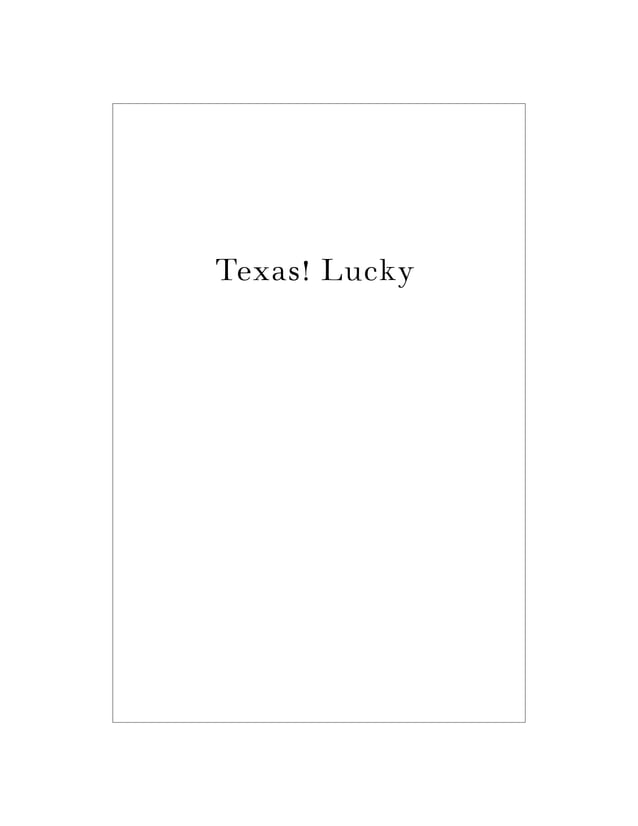 Texas Lucky | PDF
