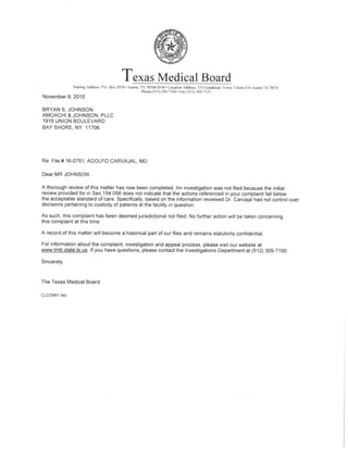 Texas Medical Complaint. | PDF