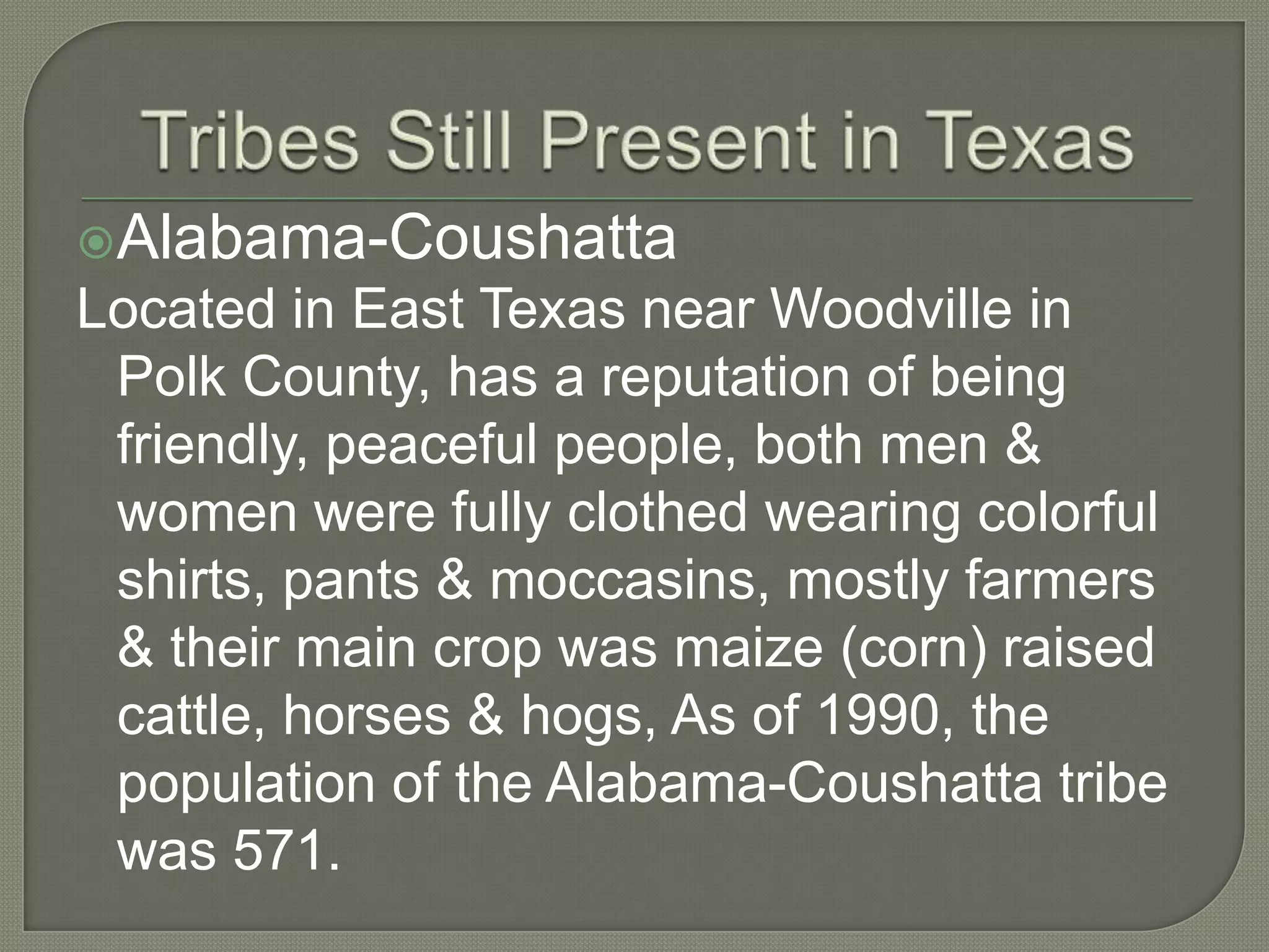 Texas native americans | PPT