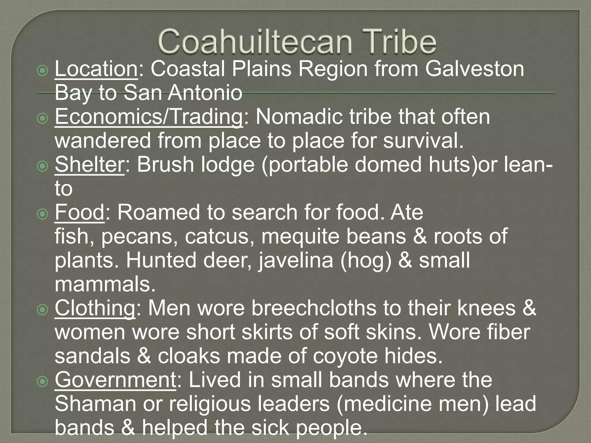 Texas native americans | PPTX