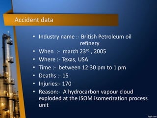 Texas oil refinary explosion | PPT