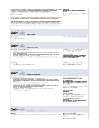 Texas Compliance Overview | PDF | Motor Insurance | Insurance