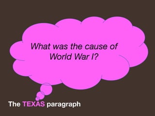 TEXAS paragraphs | PDF