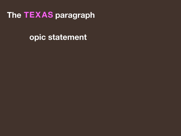 TEXAS paragraphs | PDF