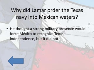Texas republic jeopardy | PPT