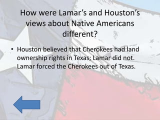 Texas republic jeopardy | PPT