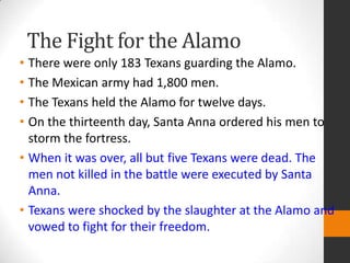 Texas revolution | PPT | Free download