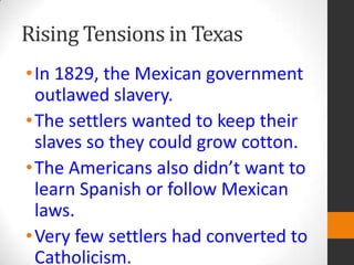 Texas revolution | PPTX
