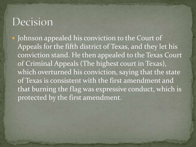 Texas v. johnson | PPTX