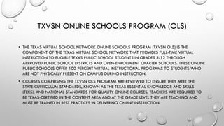 Texas virtual school network team 2 presentation | PPT