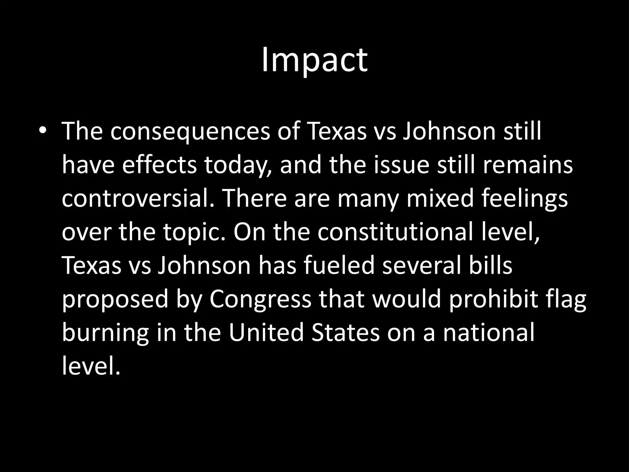 Texas vs Johnson | PPTX