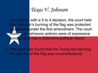 Texas v johnson power point | PPT