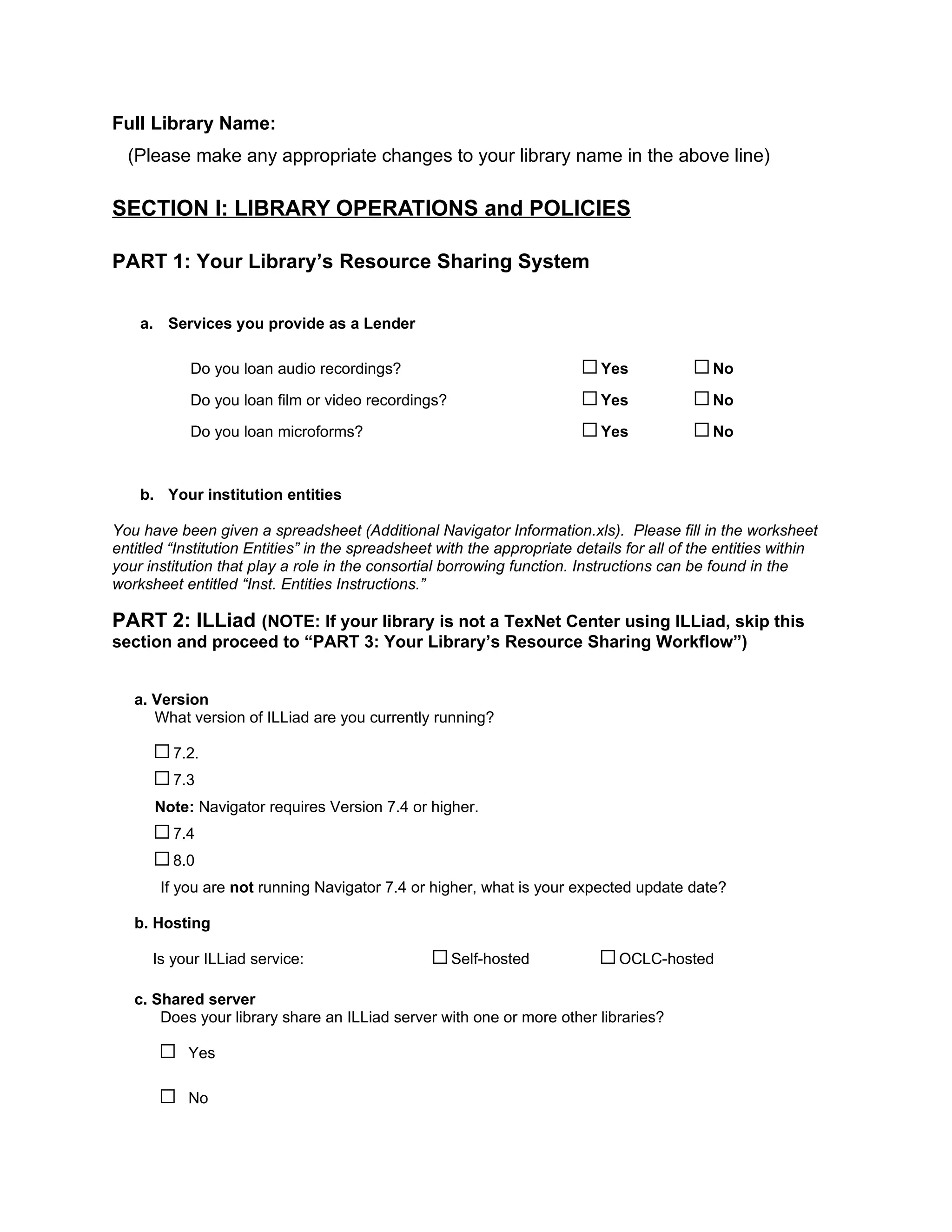 Texas wcn individual_library_questionnaire | DOC | Email | Internet