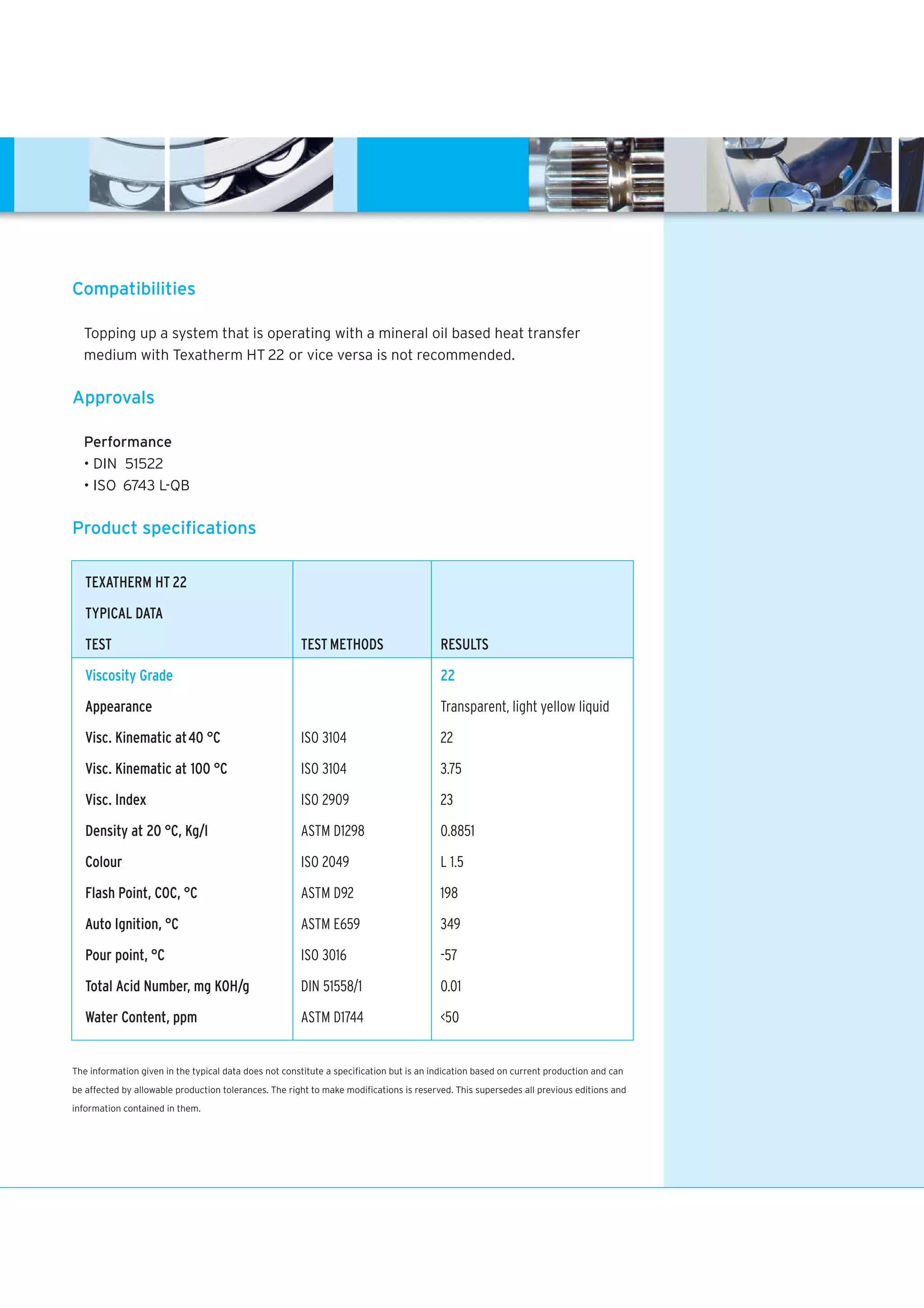 Texaco Texatherm HT 22 - Olio diatermico - Fornid | PDF