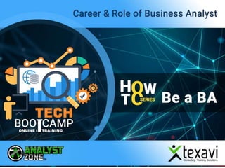 Career and Role of Business Analyst - Texavi Tech Bootcamp on How to be a BA - Texavi ...
