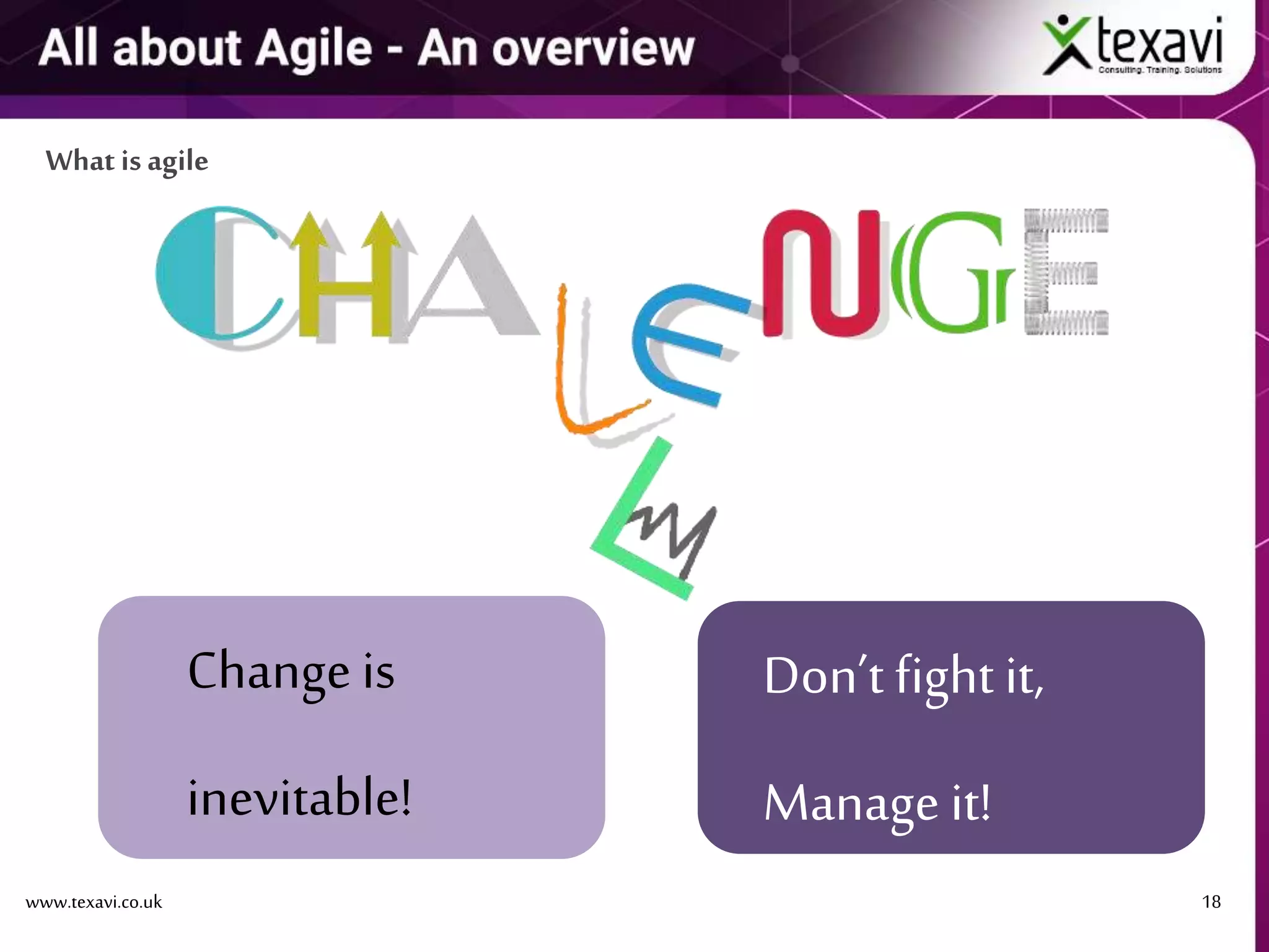 All about Agile, an Overview - Texavi Tech Bootcamp on How to be agile- Texavi AnalystZone by ...