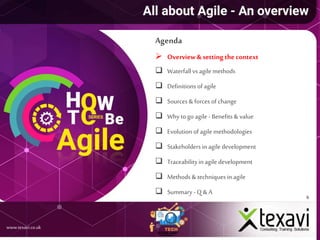 All about Agile, an Overview - Texavi Tech Bootcamp on How to be agile- Texavi AnalystZone by ...