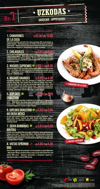 Tex mex menu | PDF