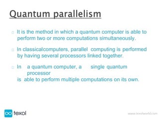 Quantum Computers- How do quantum computers work | PPT