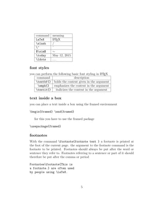 Latex Tutorial | PDF