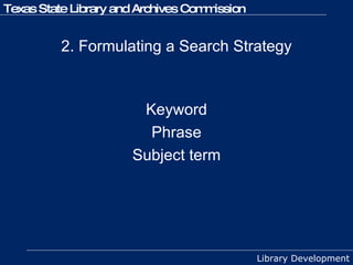 TexShare Databases Basic Reference Lesson 1 | PPT | Search | Internet