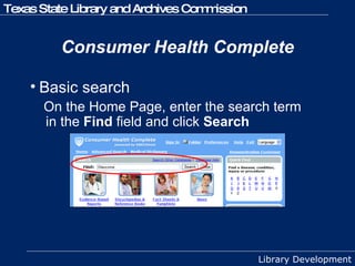 TexShare Databases Basic Reference Lesson 2 | PPT