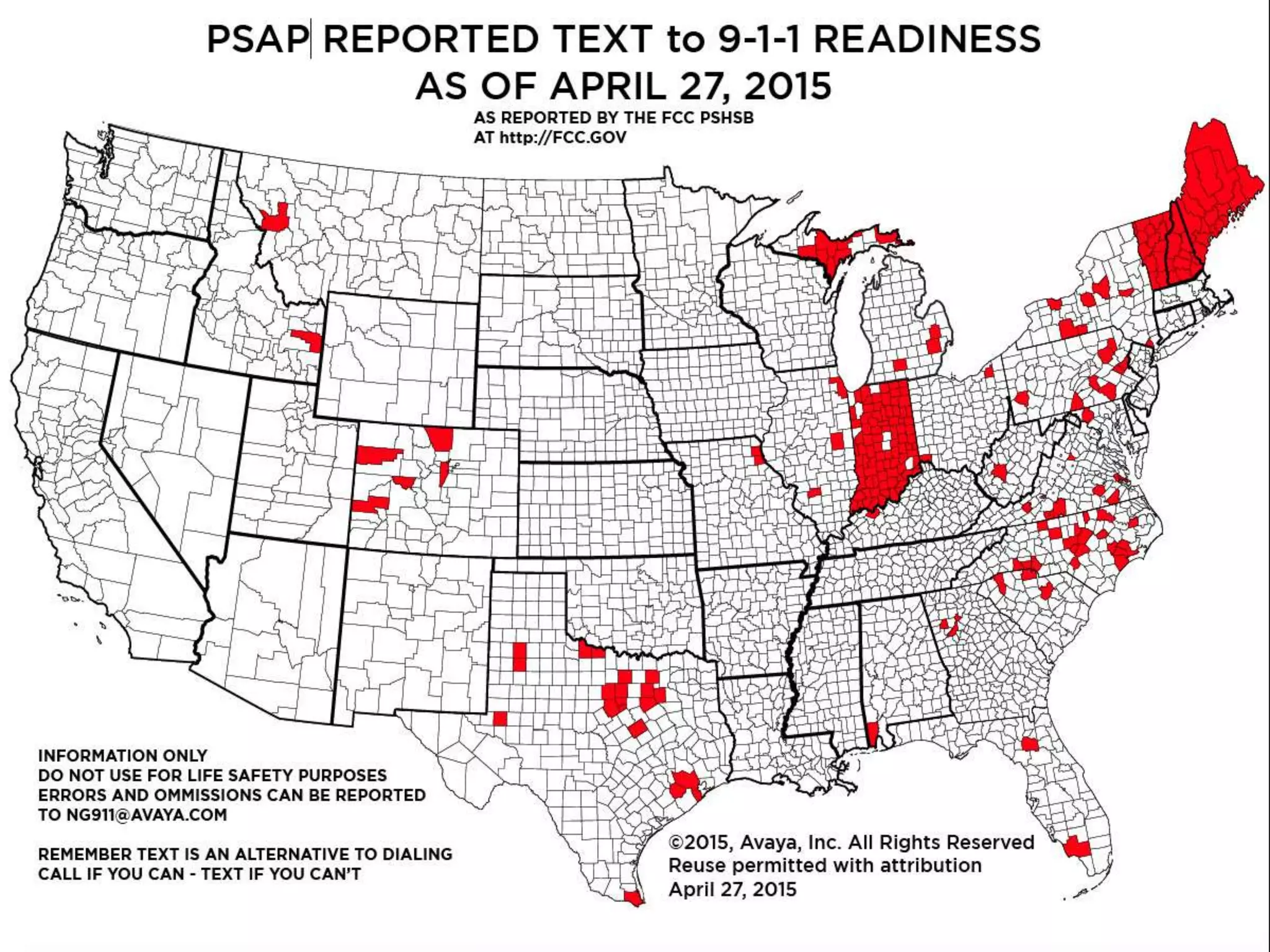 Text to 911 PSAP Readiness as reported by the FCC on 04/27/15 | PPTX